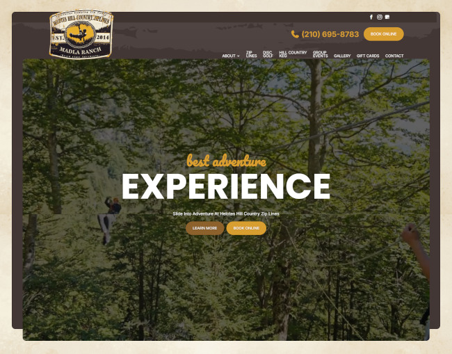 Our New Website is Live! | Helotes Hill Country Zip Lines